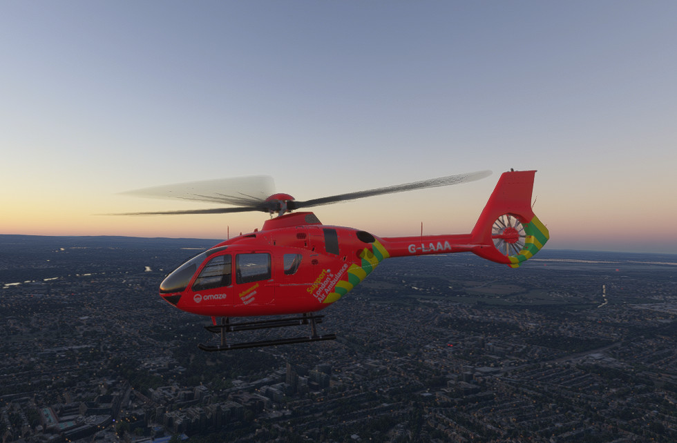 H135 London air ambulance G-LAAA 对于 Microsoft Flight Simulator | MSFS
