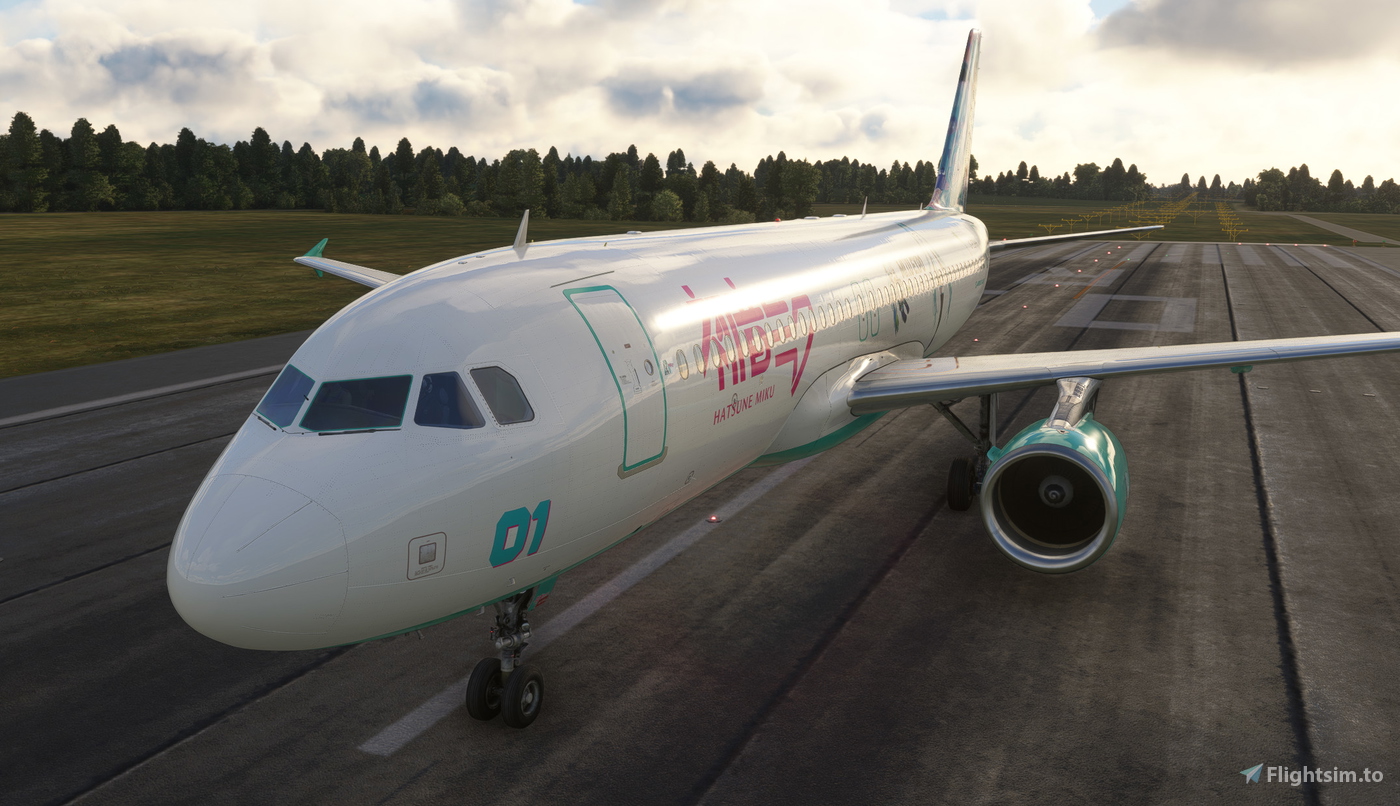 Hatsune Miku w/ Cabin - Airbus A320-200 - Fenix für Microsoft Flight ...