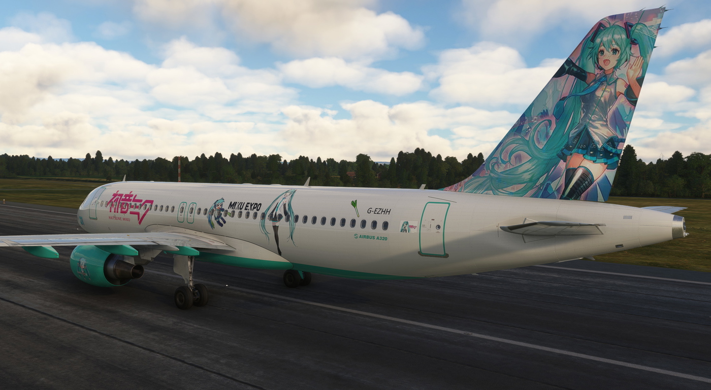 Hatsune Miku w/ Cabin - Airbus A320-200 - Fenix a oldalon. Microsoft ...