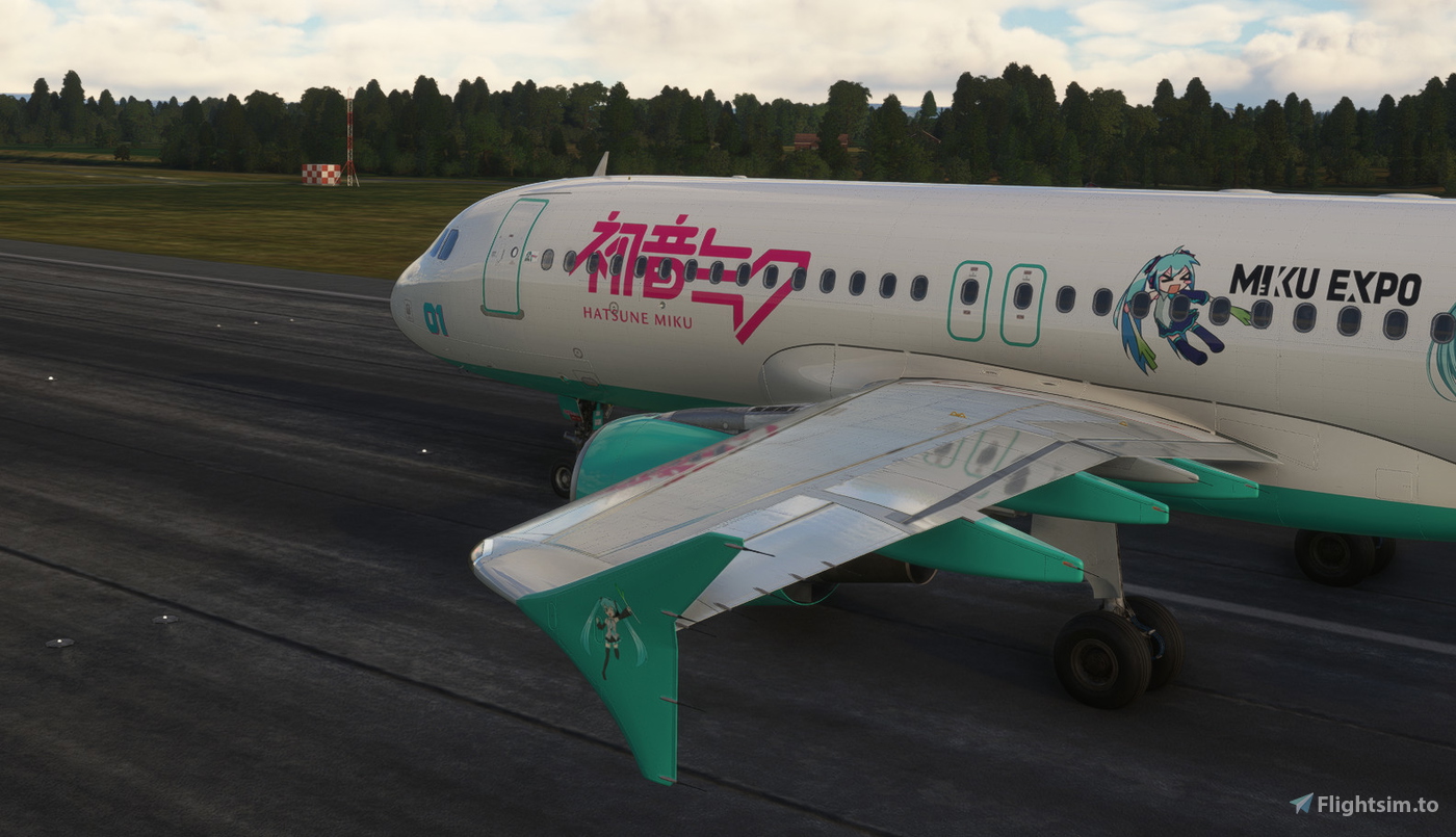 Hatsune Miku w/ Cabin - Airbus A320-200 - Fenix für Microsoft Flight ...