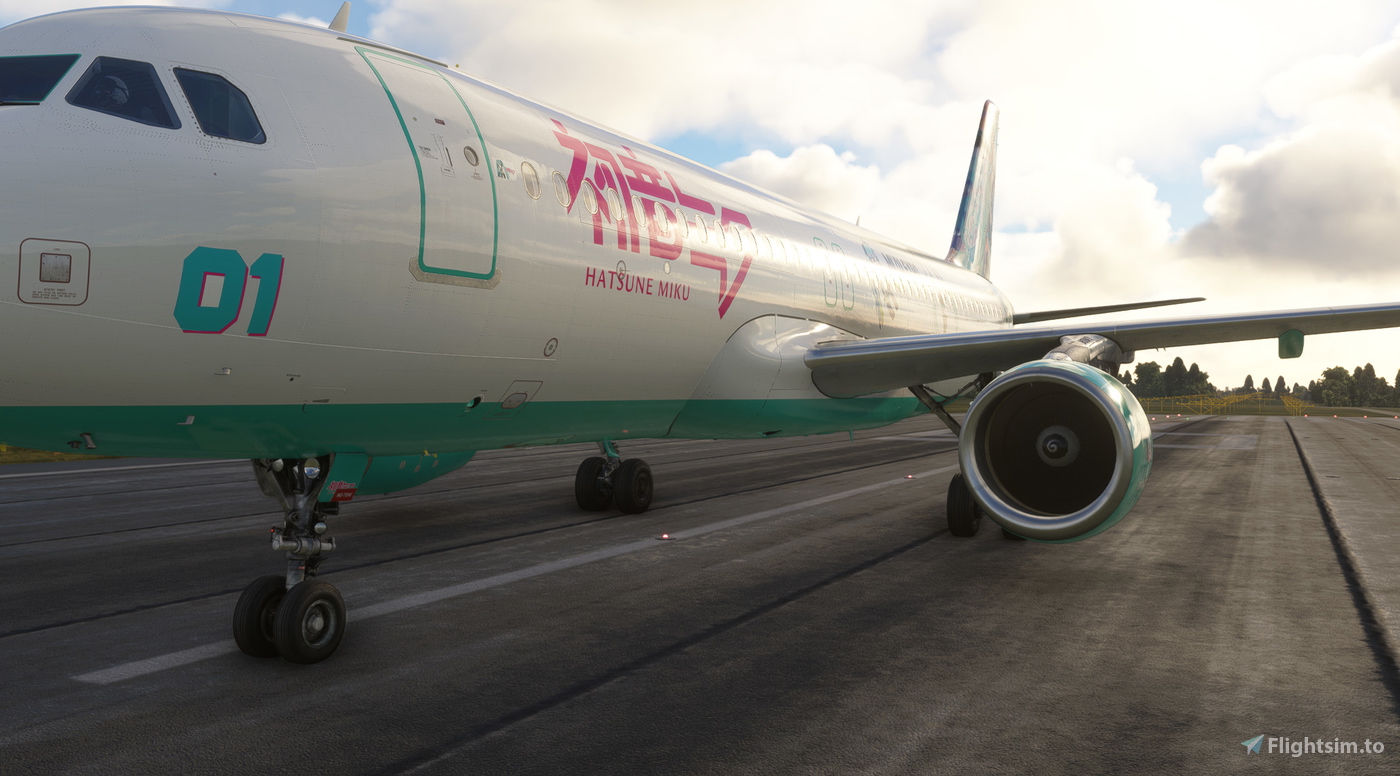 Hatsune Miku w/ Cabin - Airbus A320-200 - Fenix для Microsoft Flight ...