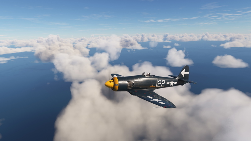 Hawker Sea Fury US Navy #122 for Microsoft Flight Simulator | MSFS