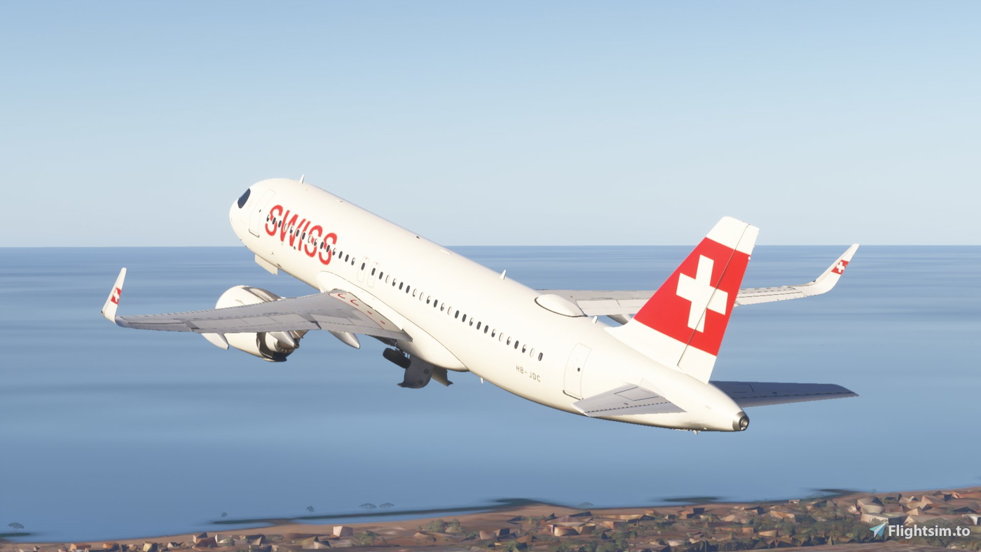 HB-JDH, HB-JDC, HB-JDC (red nose) | A320neo | Swiss | MSFS 2024 | 8K ...