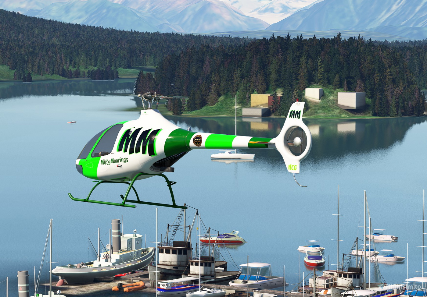 HCG Cabri G2 Misty Moorings livery for Microsoft Flight Simulator | MSFS