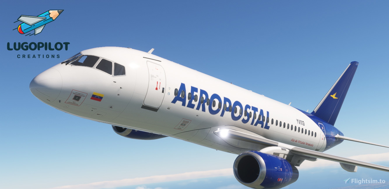 Headwind | Sukhoi Superjet 100 Aeropostal YV1113 ( Fictional texture ...