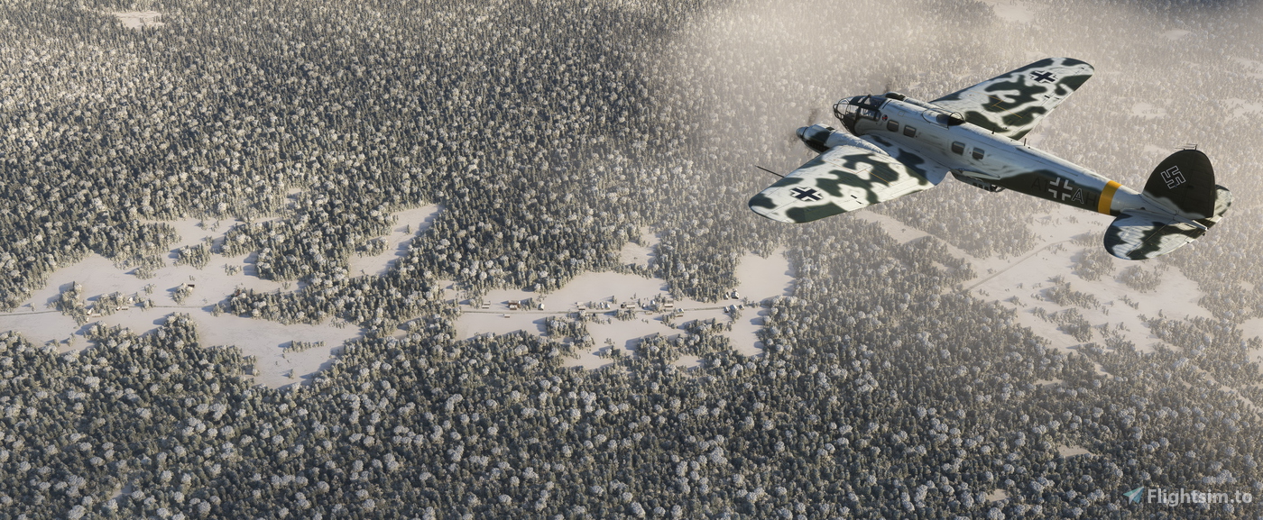 Heinkel He-111 Luftwaffe A1+AH voor Microsoft Flight Simulator | MSFS