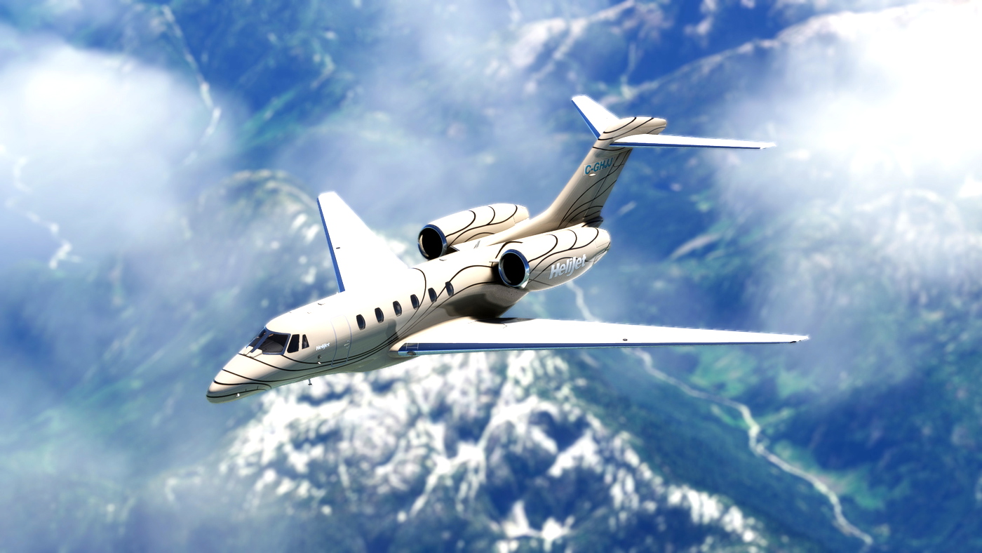 HeliJet C-GHJJ for FlightFX Citation C750 + (Dynamic Registration) für ...