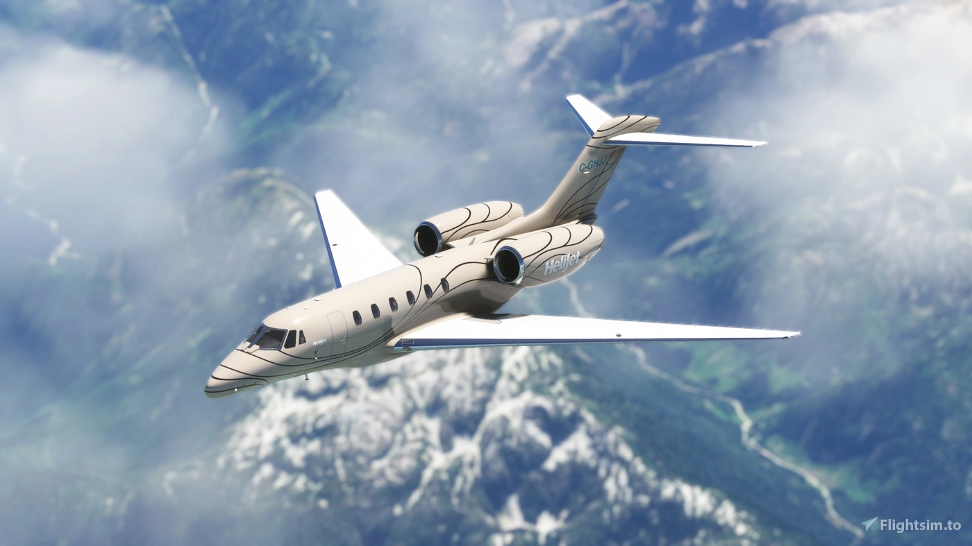 HeliJet C-GHJJ for FlightFX Citation C750 + (Dynamic Registration) for ...