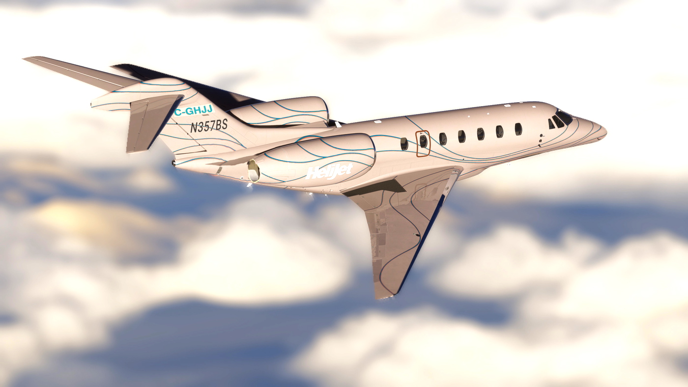 HeliJet C-GHJJ for FlightFX Citation C750 + (Dynamic Registration) für ...