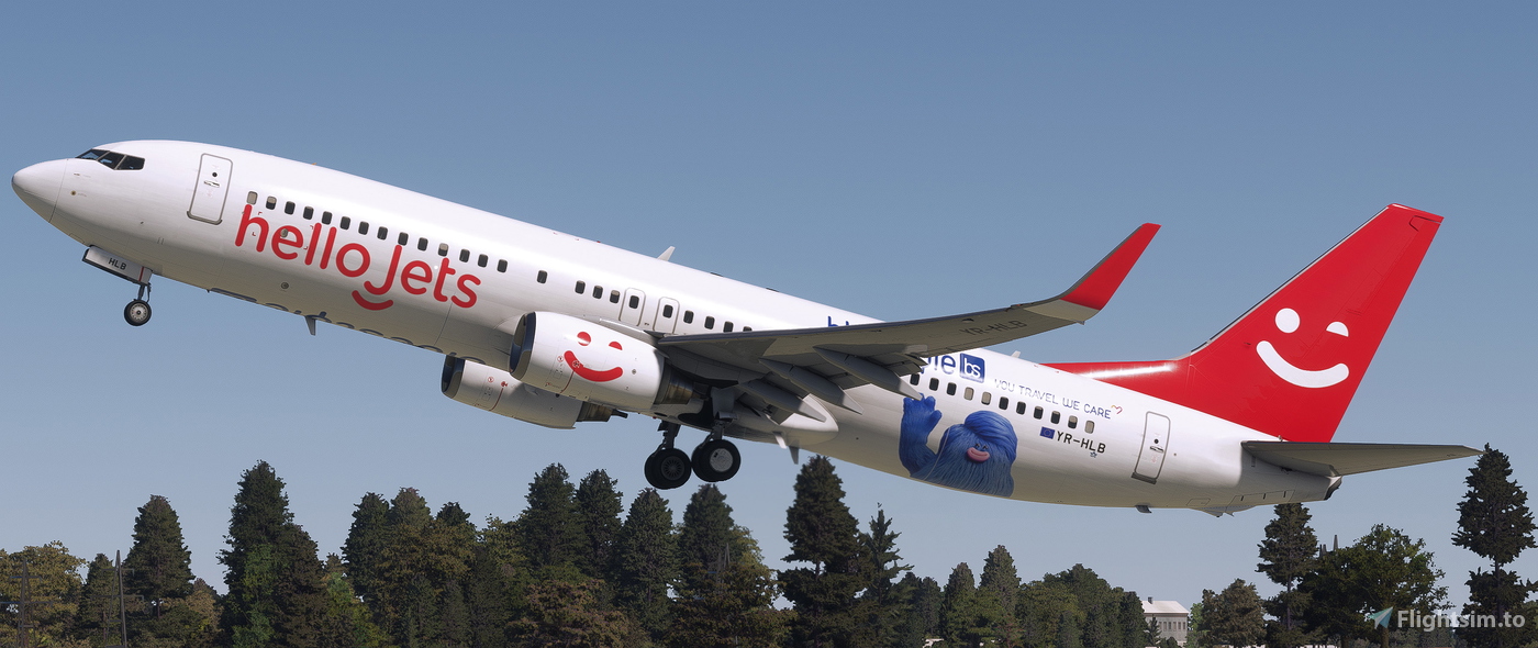 Hello Jets B737-800 Bluestyle Livery Pack for Microsoft Flight ...