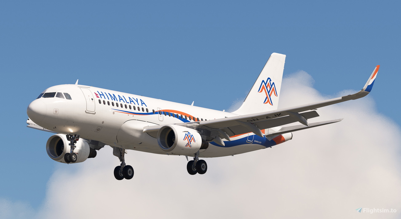 Himalaya Airlines A319 CFM SL [9N-AJK] | 8k & 4k | Cabin for Microsoft Flight Simulator | MSFS