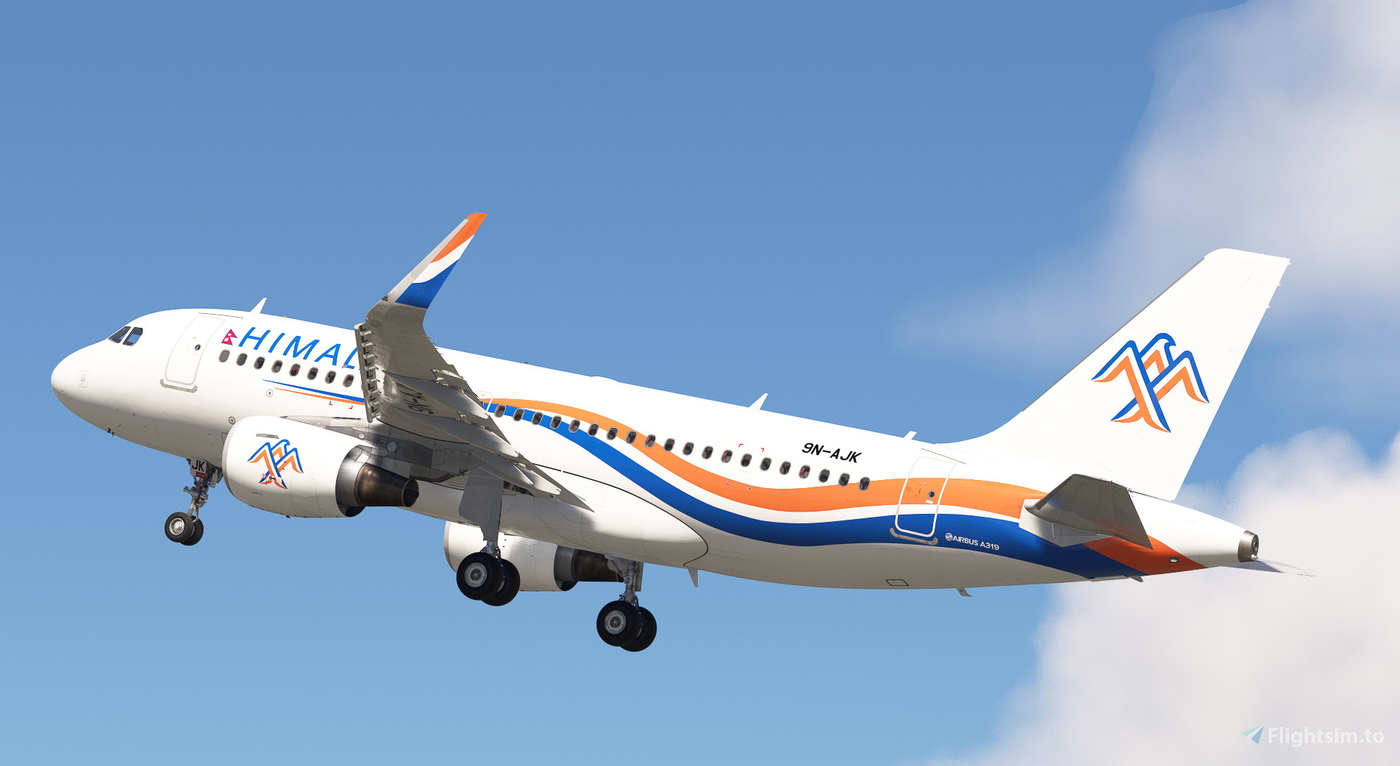 Himalaya Airlines A319 CFM SL [9N-AJK] | 8k & 4k | Cabin for Microsoft Flight Simulator | MSFS