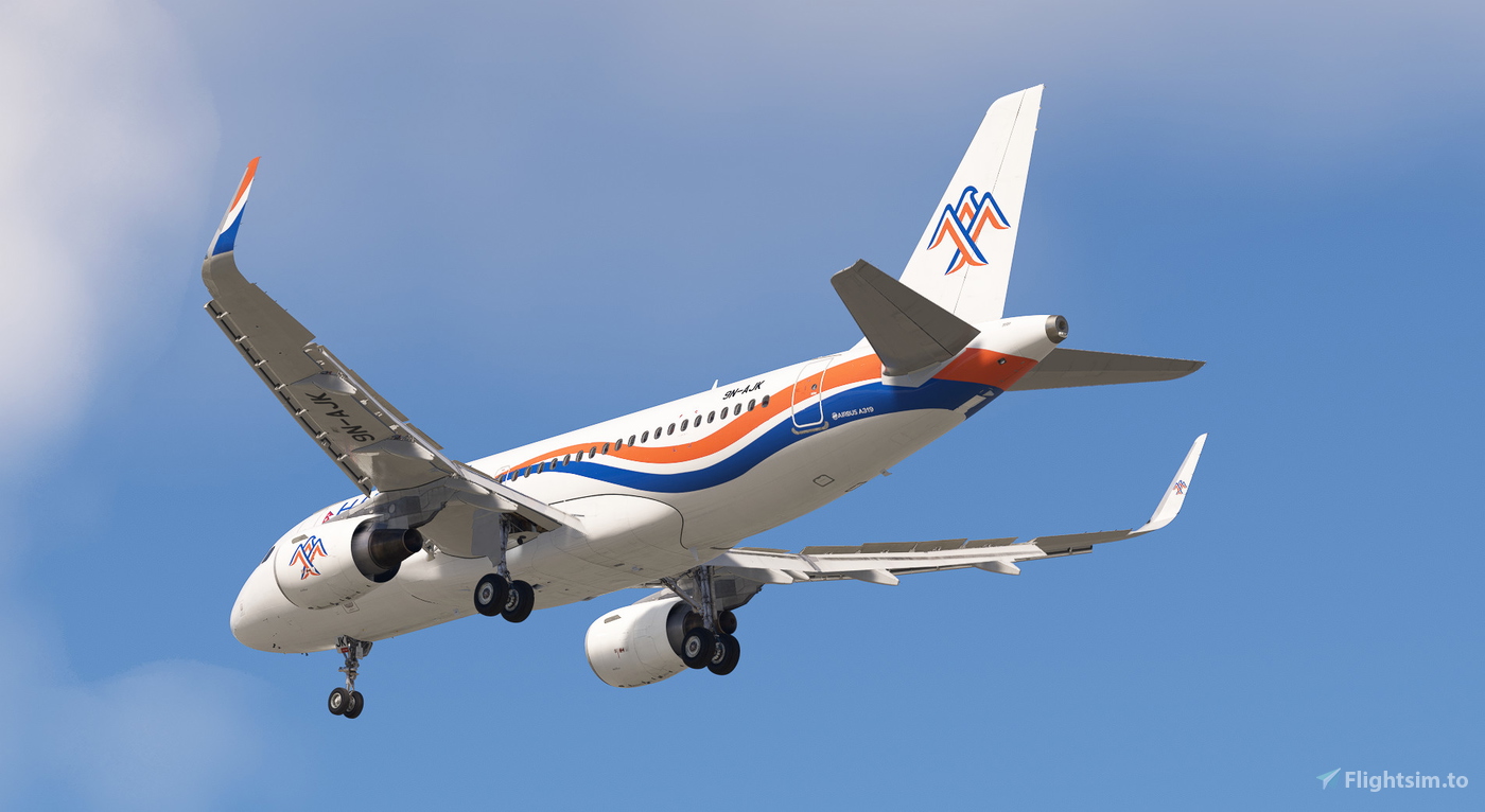 Himalaya Airlines A319 CFM SL [9N-AJK] | 8k & 4k | Cabin for Microsoft Flight Simulator | MSFS