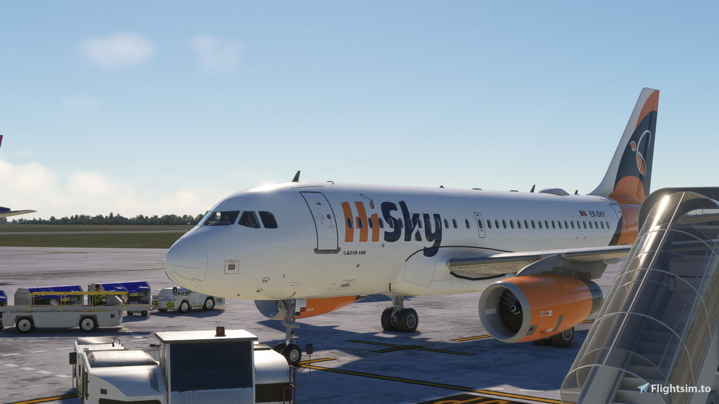 HiSky Moldova LFVR A319ceo | ER-SKY for Microsoft Flight Simulator | MSFS