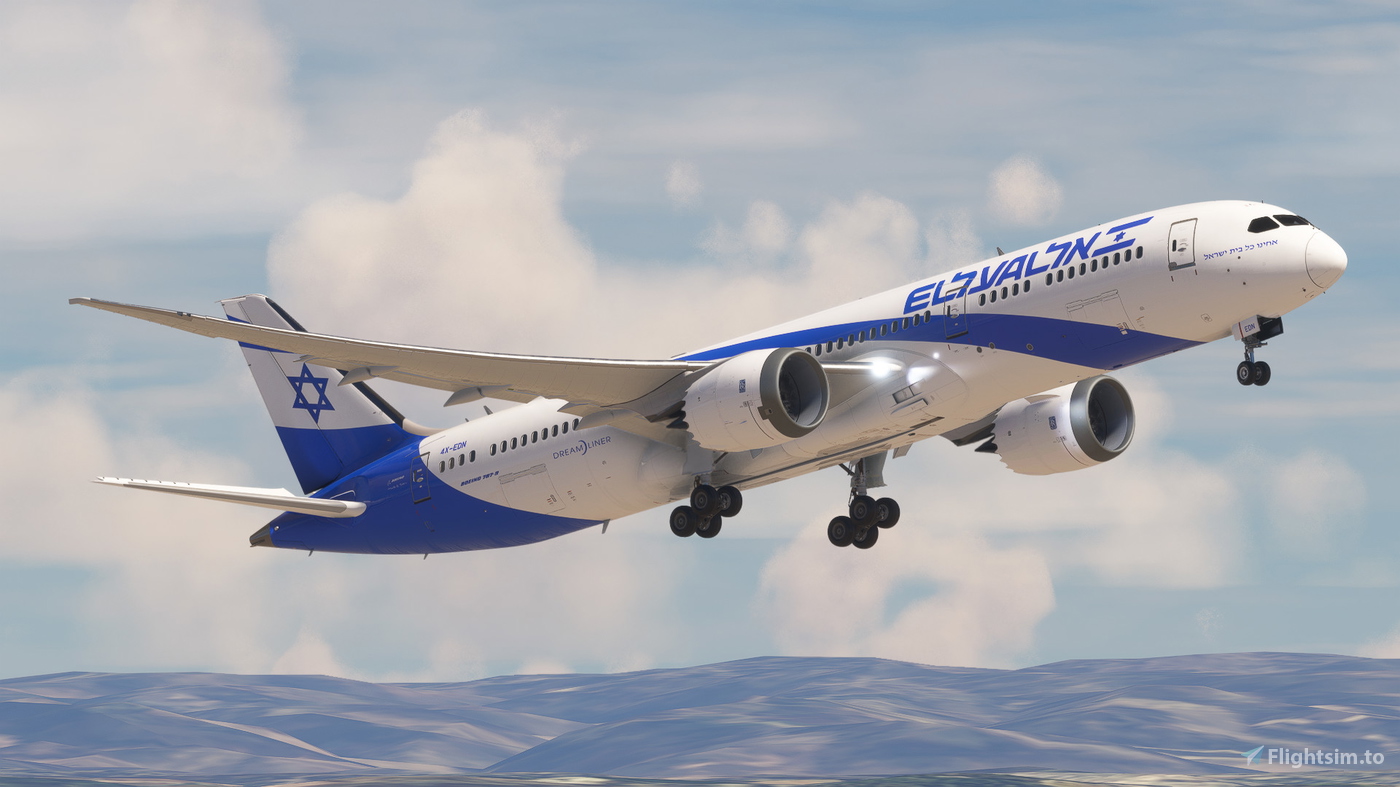 Horizon Sim Boeing B787-9 EL AL New | 4K for Microsoft Flight Simulator ...