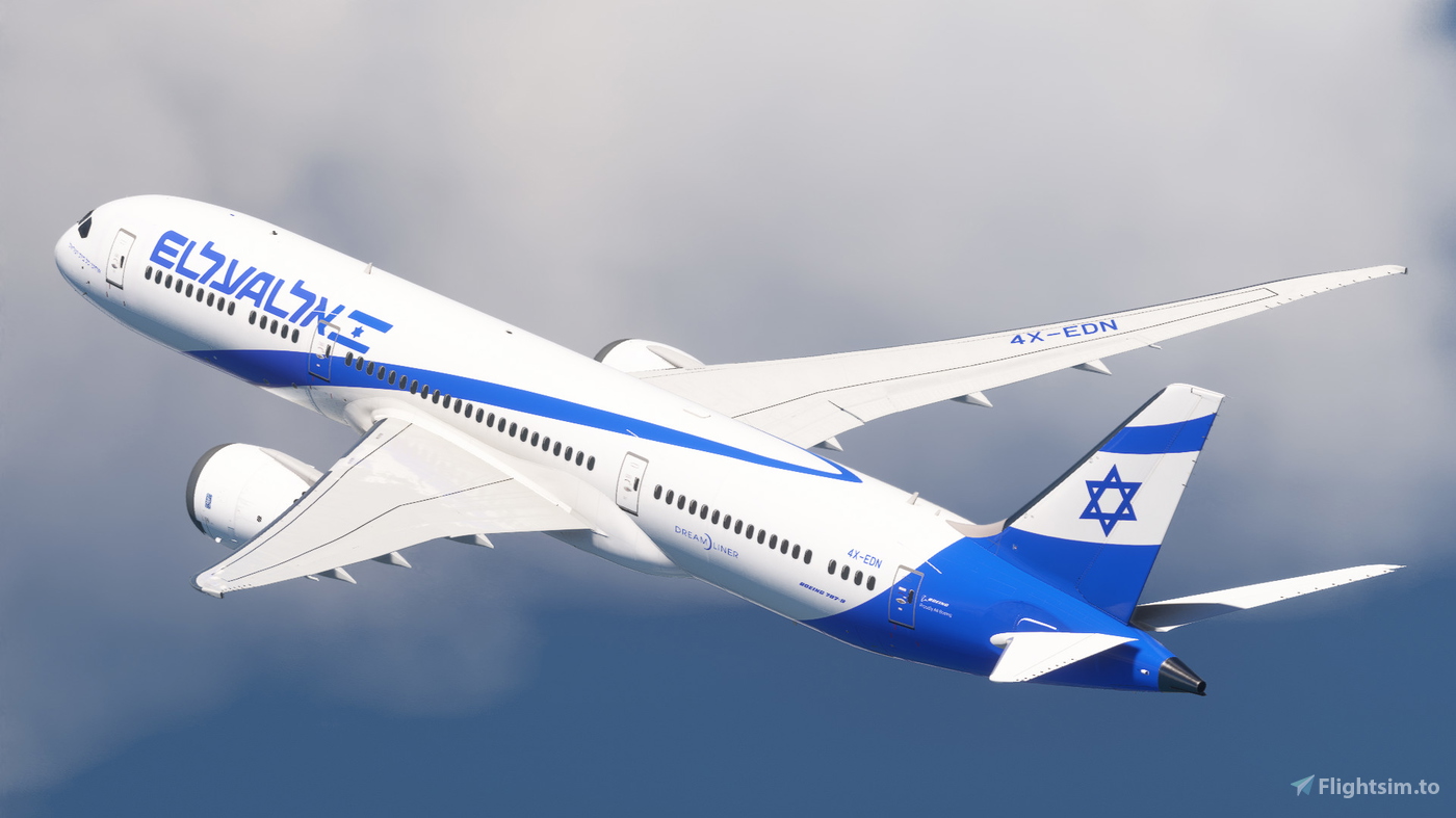 Horizon Sim Boeing B787-9 EL AL New | 4K for Microsoft Flight Simulator ...