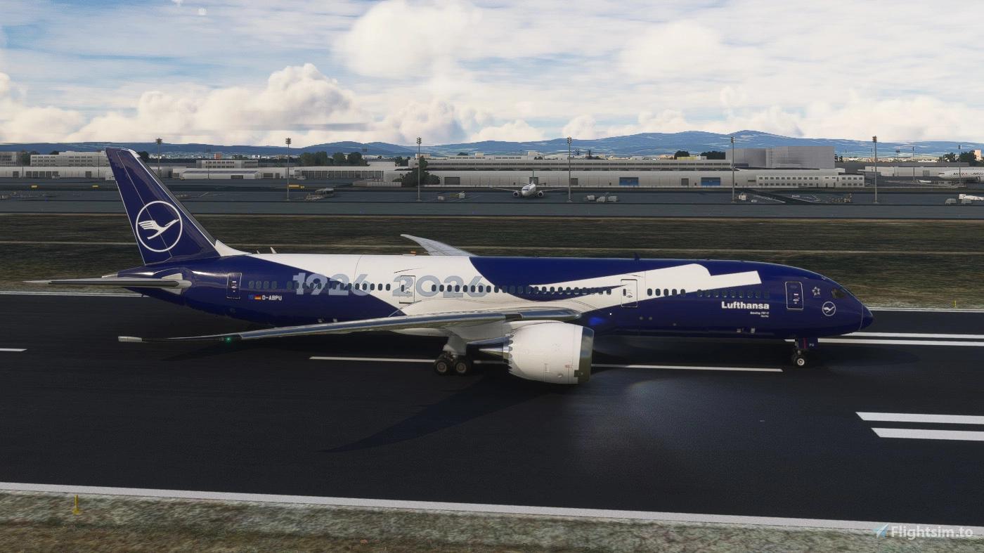 HorizonSim B787-9 │ Lufthansa D-ABPU│ 100th Anniversary livery for ...