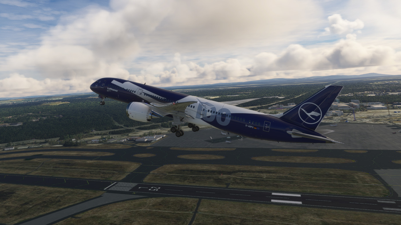 HorizonSim B787-9 │ Lufthansa D-ABPU│ 100th Anniversary livery for ...