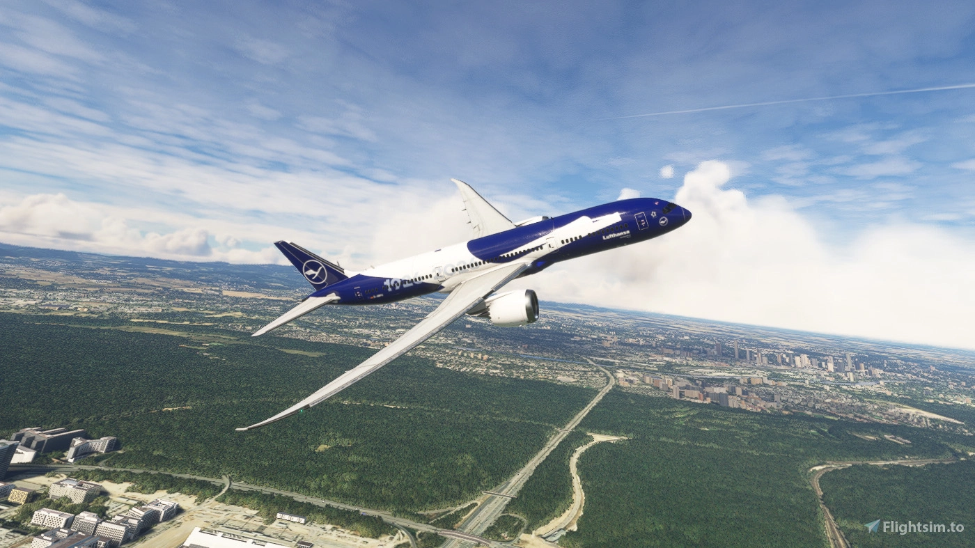 HorizonSim B787-9 │ Lufthansa D-ABPU│ 100th Anniversary livery for ...