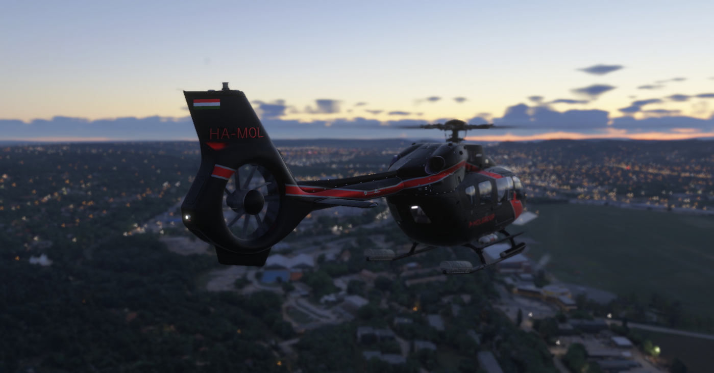 HPG Airbus H145 HA-MOL MOLGROUP livery 对于 Microsoft Flight Simulator | MSFS