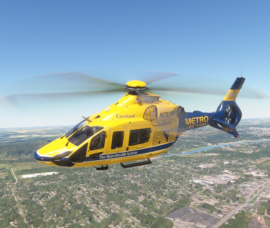 HPG H160 Retro Cleveland Metro Life Flight Livery for Microsoft Flight ...