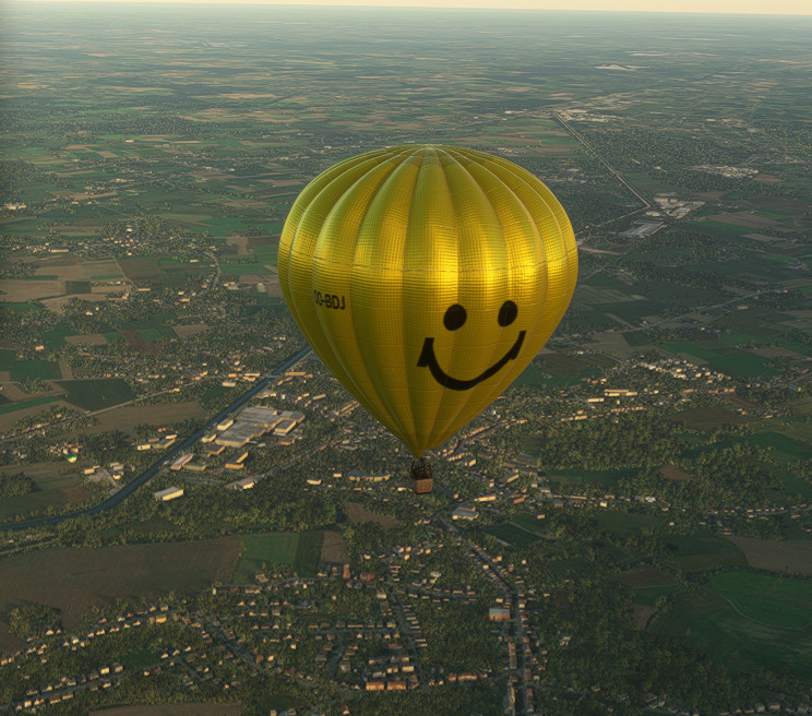 HPG Hot Air Balloon Livery Smiley OO-BDJ | V1.0 for Microsoft Flight ...