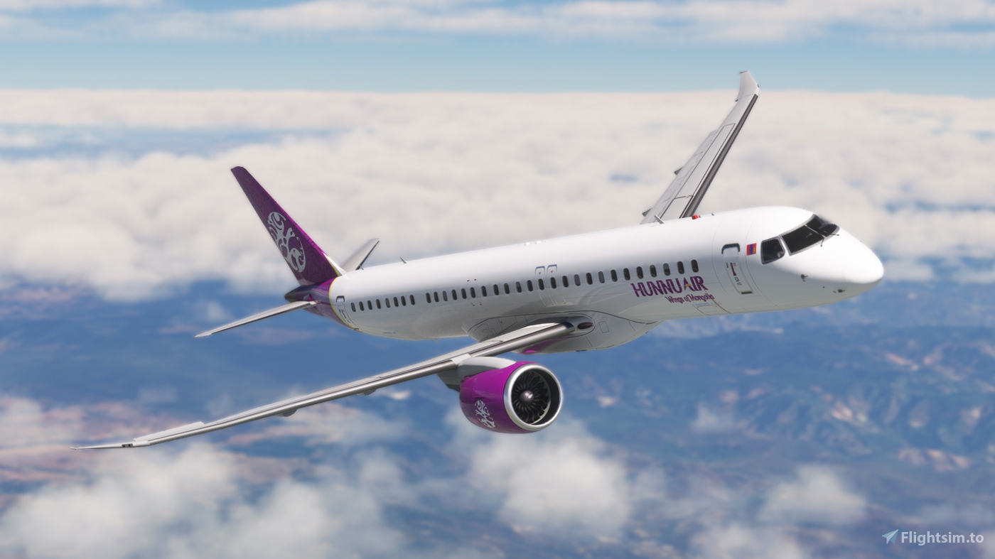Hunnu Air | VirtualCol E195-E2 (EI-HUN) para Microsoft Flight Simulator ...