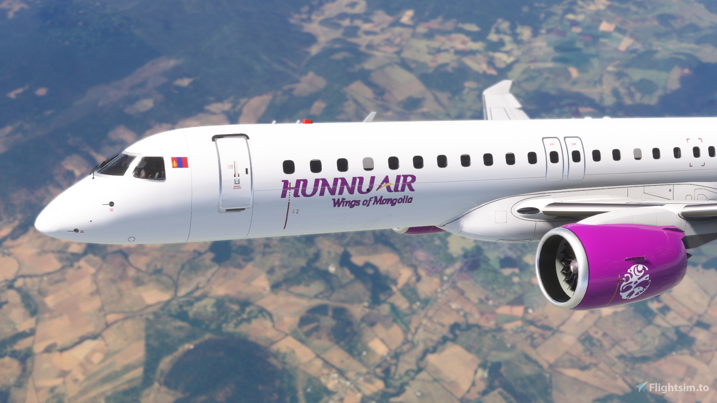 Hunnu Air | VirtualCol E195-E2 (EI-HUN) 对于 Microsoft Flight Simulator ...