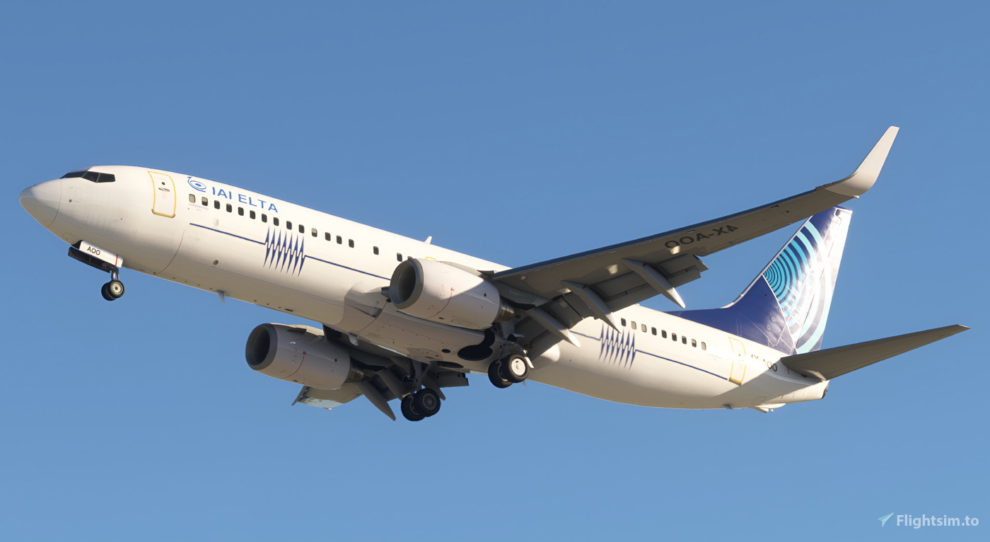 IAI ELTA B737-800 | 4k | 4X-AOO for Microsoft Flight Simulator | MSFS