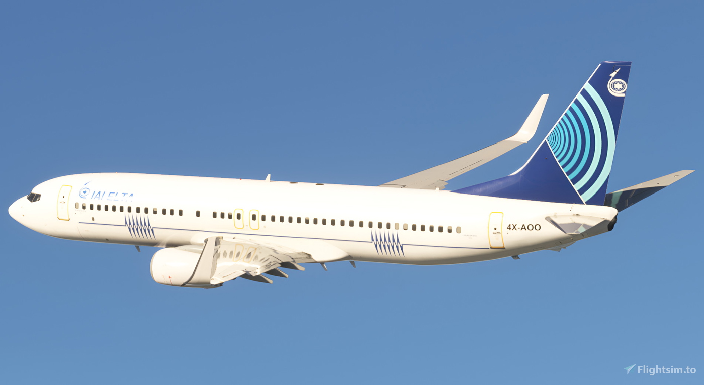 IAI ELTA B737-800 | 4k | 4X-AOO for Microsoft Flight Simulator | MSFS