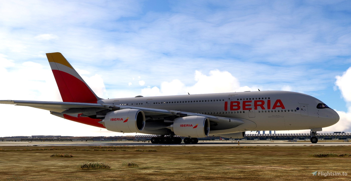 Threads - Iberia EC-FEO - FlyByWire A380X (Fictional) for Microsoft Flight Simulator | MSFS