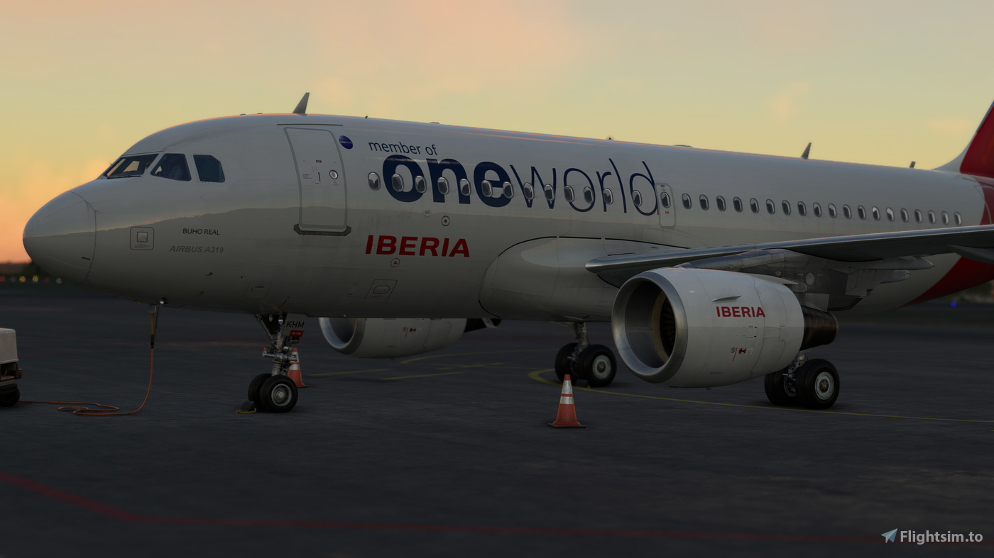 Iberia (One World) | EC-KHM | Fenix A319 CFM | 4K for Microsoft Flight Simulator | MSFS