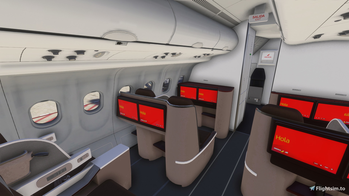 IBERIA EC-MNL (Tokio) w/Cabin | A330-200 inibuilds/microsoft [4K] til ...