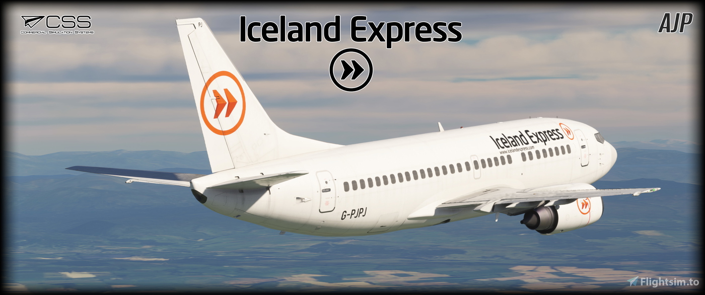 Iceland Express 737-500 G-PJPJ CSS 735 pour Microsoft Flight Simulator ...