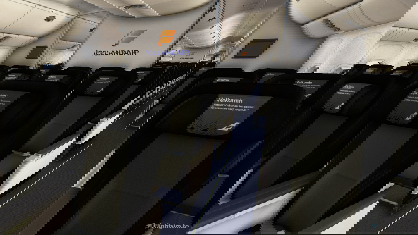 Icelandair OC & Cabin PMDG B777-200ER für Microsoft Flight Simulator | MSFS