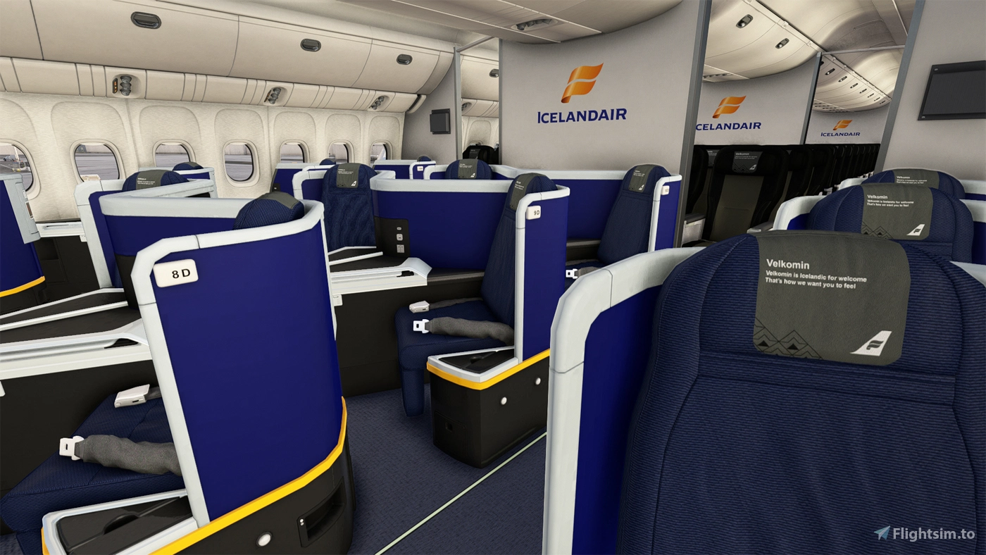 Icelandair OC & Cabin PMDG B777-200ER für Microsoft Flight Simulator | MSFS