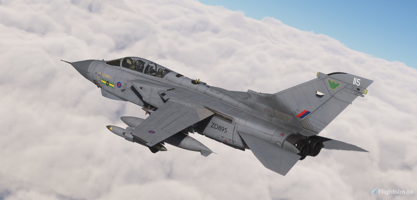 IFE Tornado GR4 RAF 9 Sqn Line Jets 对于 Microsoft Flight Simulator | MSFS