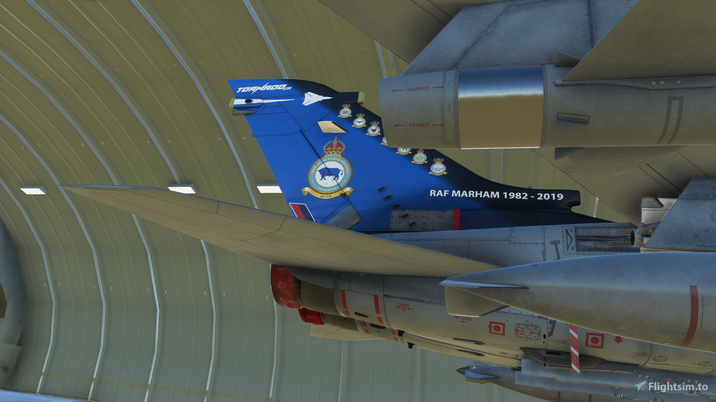 IFE Tornado GR4 RAF Gate Guardian ZA614 のために Microsoft Flight Simulator ...