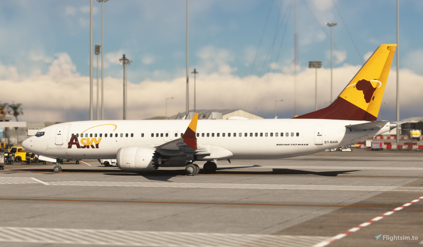iFly B737 MAX 8 | Asky Airlines | ET-BAR | Weathered for Microsoft Flight Simulator | MSFS