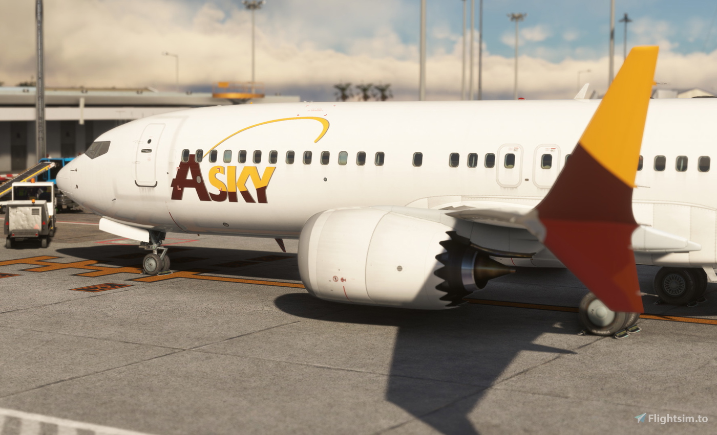 iFly B737 MAX 8 | Asky Airlines | ET-BAR | Weathered for Microsoft Flight Simulator | MSFS