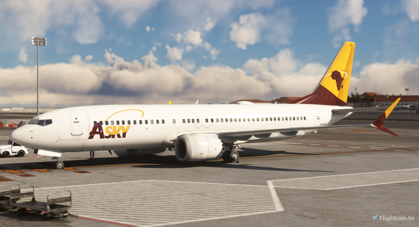 iFly B737 MAX 8 | Asky Airlines | ET-BAR | Weathered for Microsoft Flight Simulator | MSFS