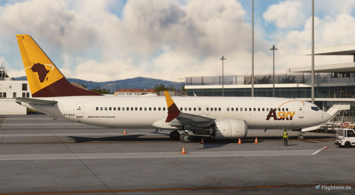 iFly B737 MAX 8 | Asky Airlines | ET-BAR | Weathered for Microsoft Flight Simulator | MSFS