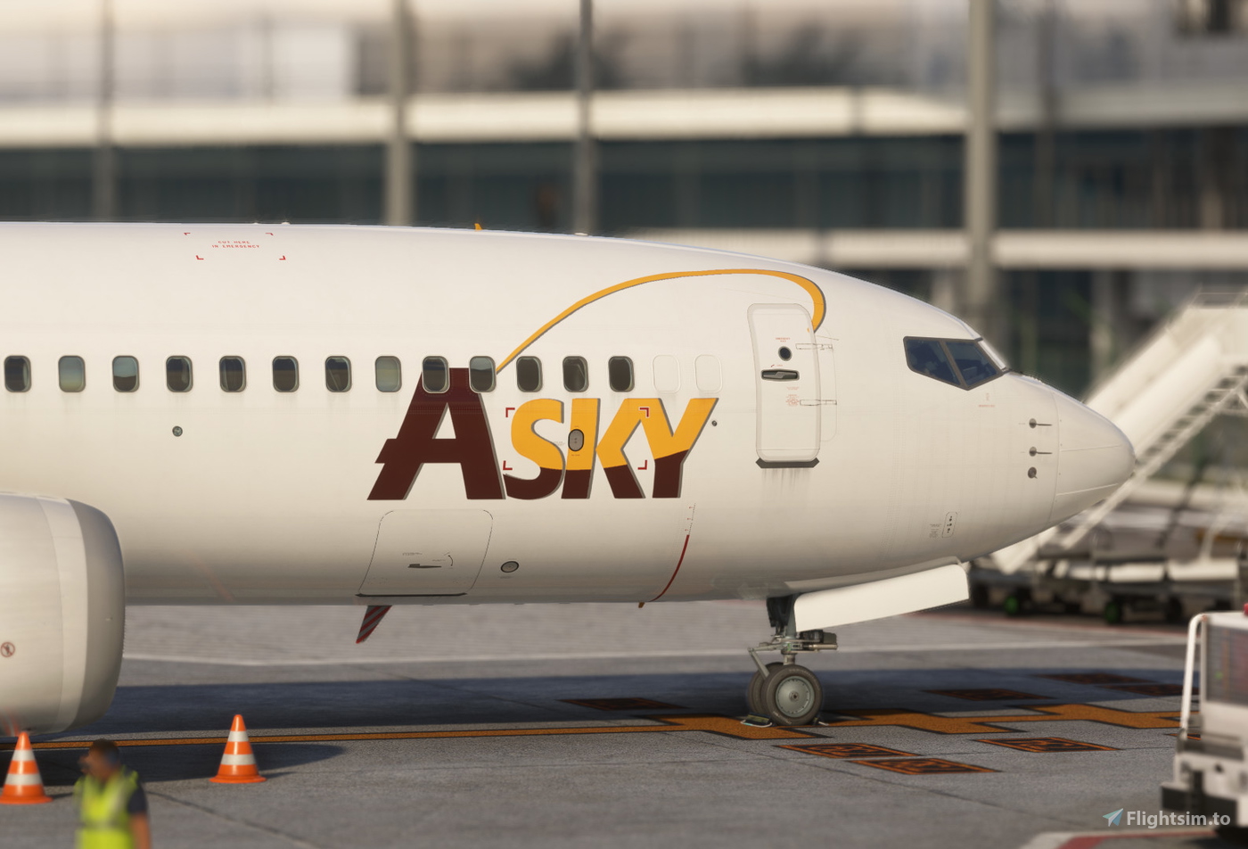 iFly B737 MAX 8 | Asky Airlines | ET-BAR | Weathered para Microsoft Flight Simulator | MSFS
