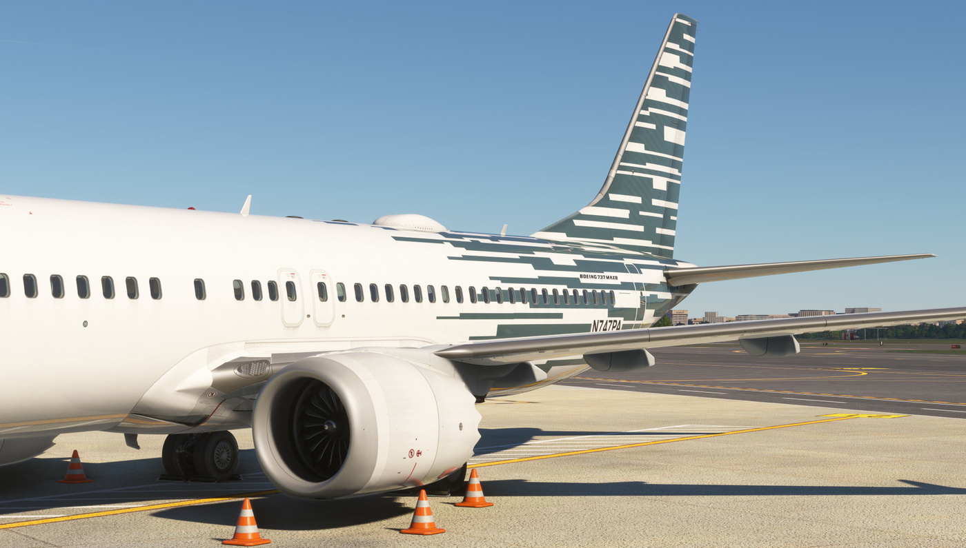 iFly B737 MAX 8 | BBJ | N747PA för Microsoft Flight Simulator | MSFS