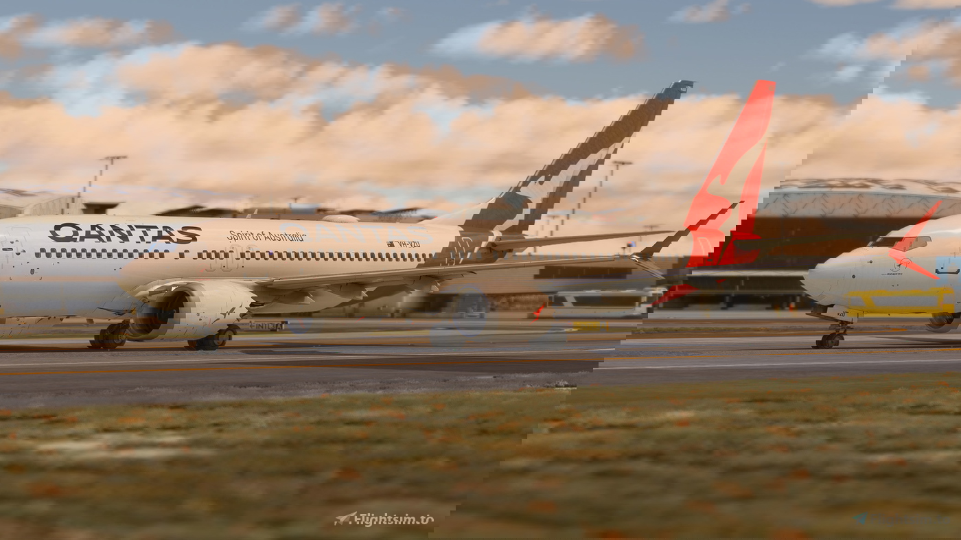 iFly 737 MAX 8 Qantas Airways VH-VZU with Cabin for Microsoft Flight Simulator | MSFS