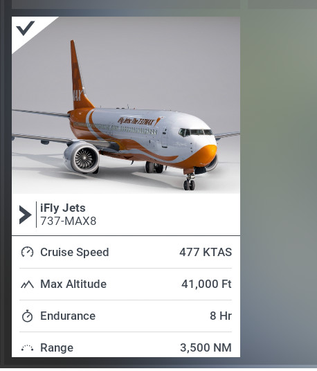 Ifly 737 MAX 8 thumbnail preset for Microsoft Flight Simulator | MSFS