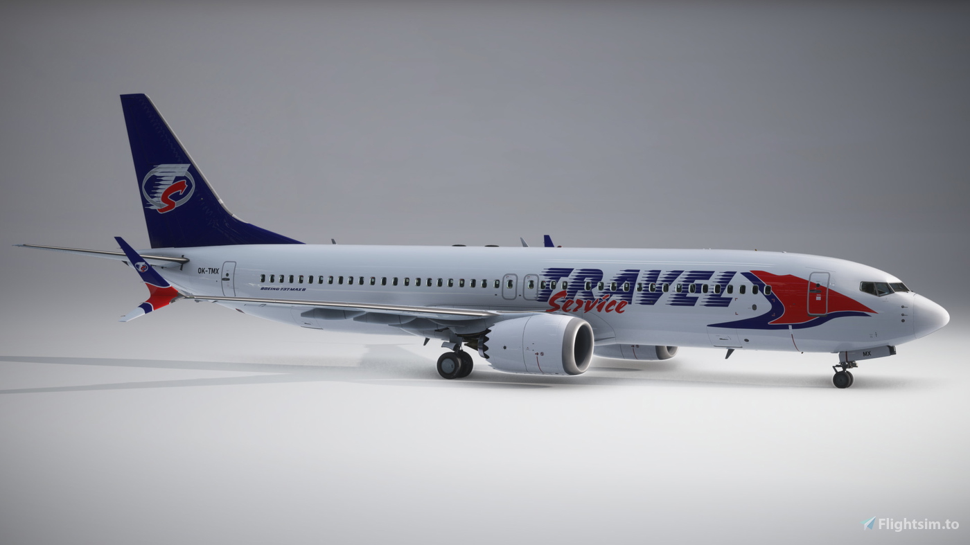 iFly 737 MAX 8 Travel Service (OK-TMX) for Microsoft Flight Simulator ...