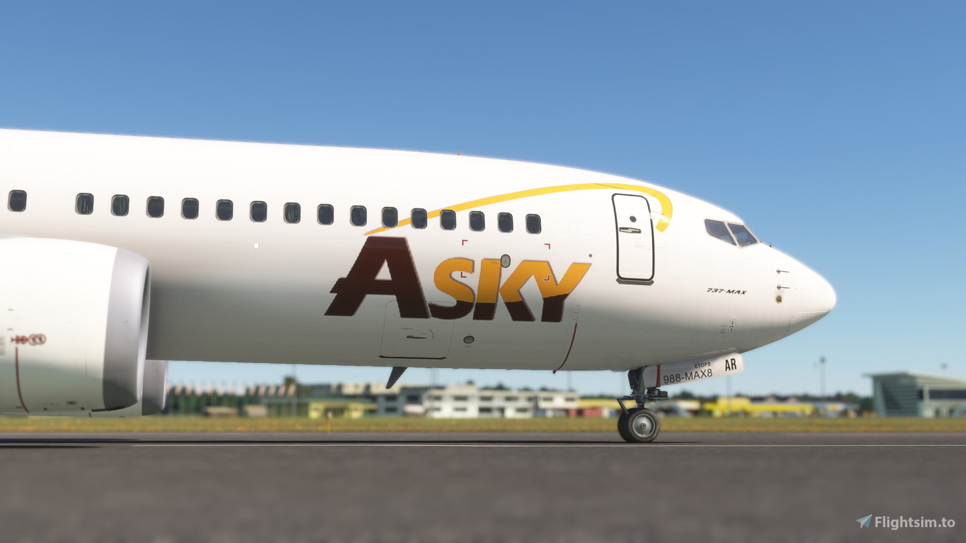 iFly Boeing 737 Max 8 Asky Airlines (ET-BAR) | Fully Modeled Cabin for Microsoft Flight ...