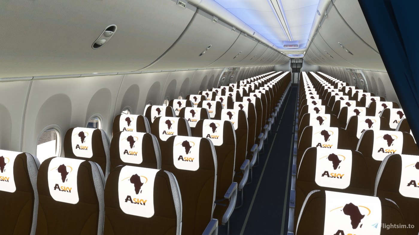 iFly Boeing 737 Max 8 Asky Airlines (ET-BAR) | Fully Modeled Cabin for Microsoft Flight ...
