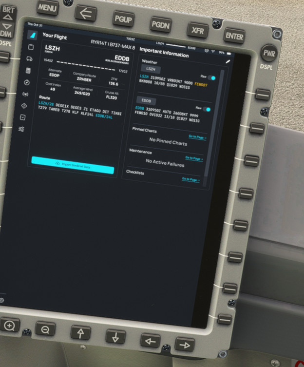 EFB Copilot Mod for iFly Boeing 737 MAX for Microsoft Flight Simulator | MSFS